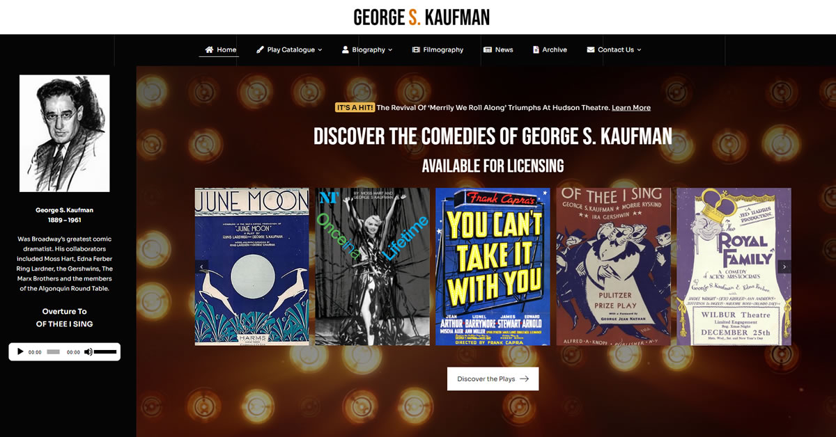 Play Catalogue - George S. Kaufman